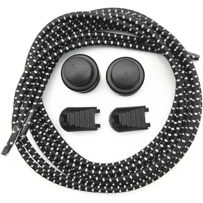 2PCS lacets Cordes de lacets réglables à verrouillage élastique ...