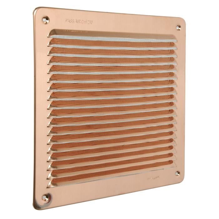 Rete La ventilation Grille Quadra à superposer, cuivre - LAR2323RA ...