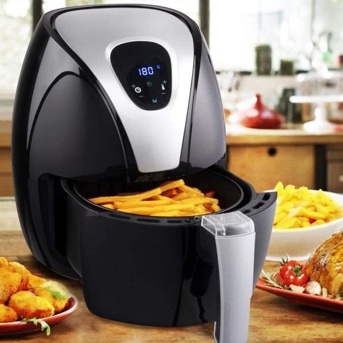 Bakaji Airfryer Friteuse à air chaud sans huile 2,4 l Friteuse à rôtir ...