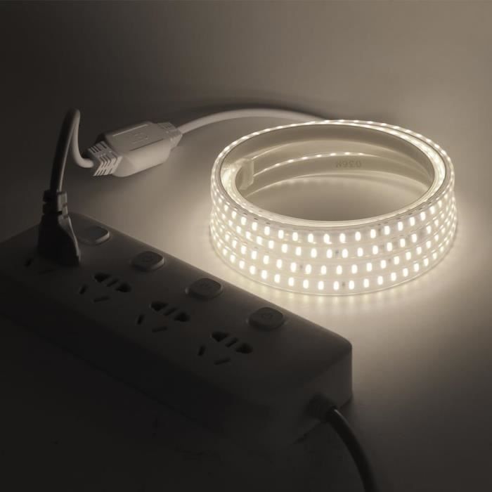 Ruban Led Blanc Naturel, Lumière Au Led Ip65 Étanche 230V Bandeau ...