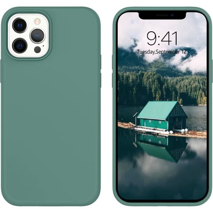 Coque iPhone 12 Pro Max en Silicone Rigide Antichoc Intégrale, Doublure ...