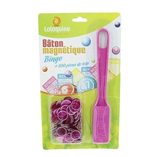 BATON MAGNETIQUE + 100 PIONS LOTO BINGO VIOLET Violet - Cdiscount Jeux ...