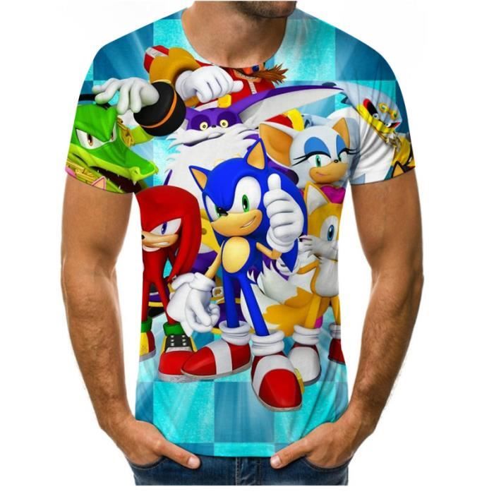 T-shirts d'été,Mode nouveau film d'animation 3D T-shirt homme et femme ...