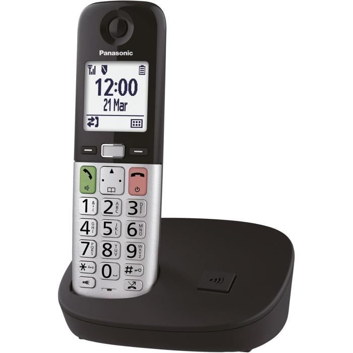 Téléphone Numérique sans Fil - PANASONIC - KX-TGU410EXB - Écran LCD 2,1 ...