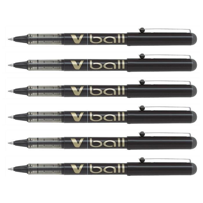 Stylos roller - PILOT - V Ball VB7 - Encre liquide - Pointe métal - Lot ...