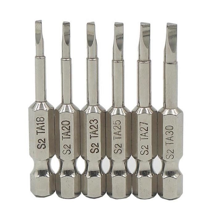 Triangle Tournevis Bit Set S2 Triangle Triangle Tête 1-4 Hex Shank ...