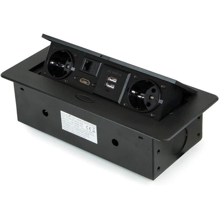 Bloc multiprise escamotable pour encastrer au Bureau, Bloc multiprise ...