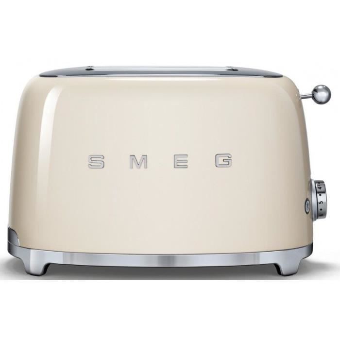 SMEG Grille Pain Toaster 2 Fentes 950W 3 programmes Creme 19,5 Beige ...