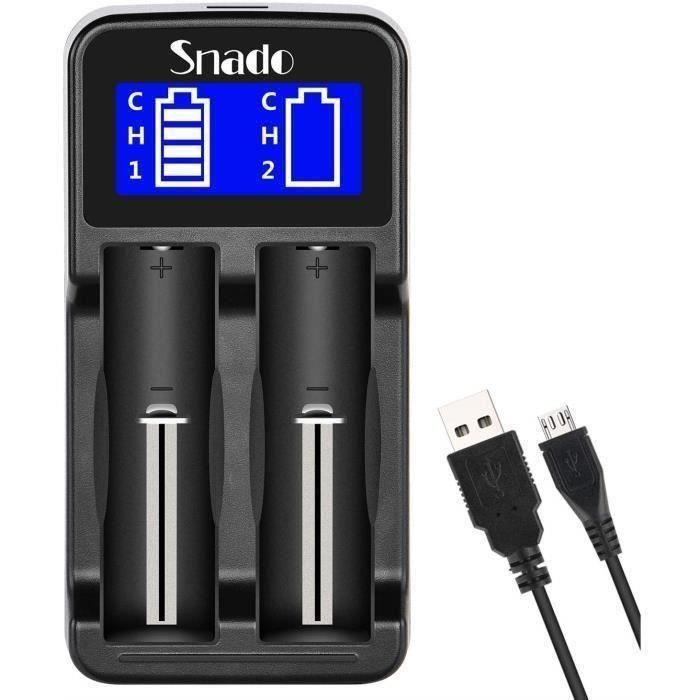 Happy-Chargeur de Piles Rapide Ecran LCD pour Piles Rechargeables A AA ...