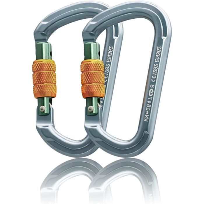 SOB Mousquetons Escalade Clips de Mousqueton à Verrouillage Automatique ...