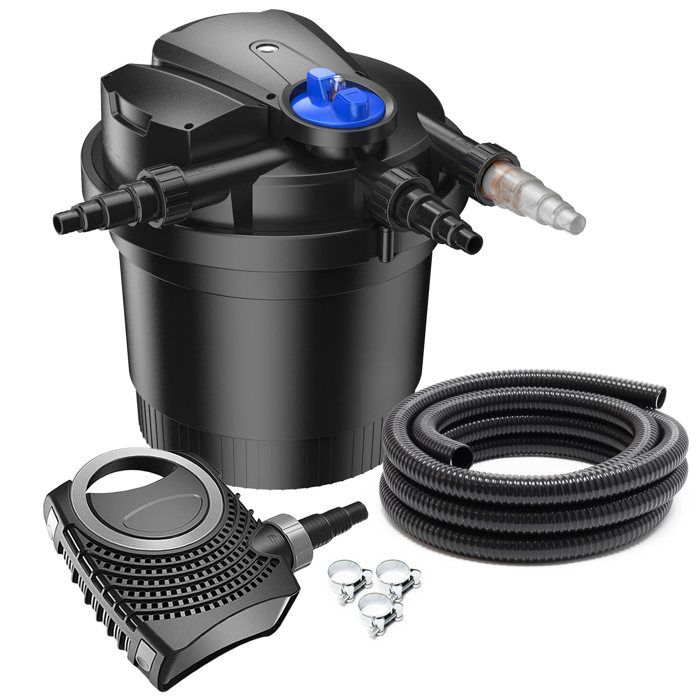 Kit de filtration pour petits bassins de jardin - SUNSUN - CPA-5000 SET ...