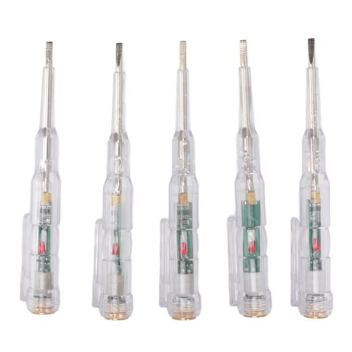 KAI-stylo électrique inductif Testeur de Tension, 5pcs Stylo Testeur ...