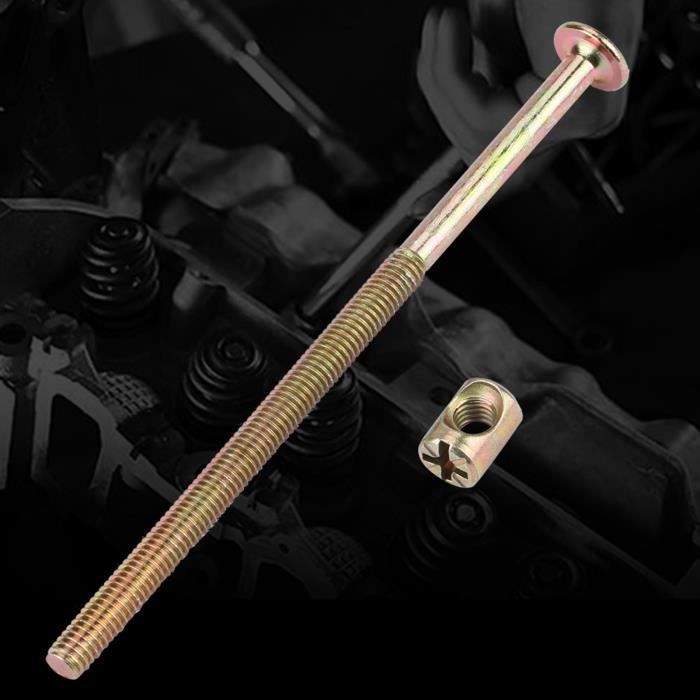 KAI-vis plate crou à tête de marteau 10 Pièces Vis à Tête Hexagonale Plate Vis De Baril De ...