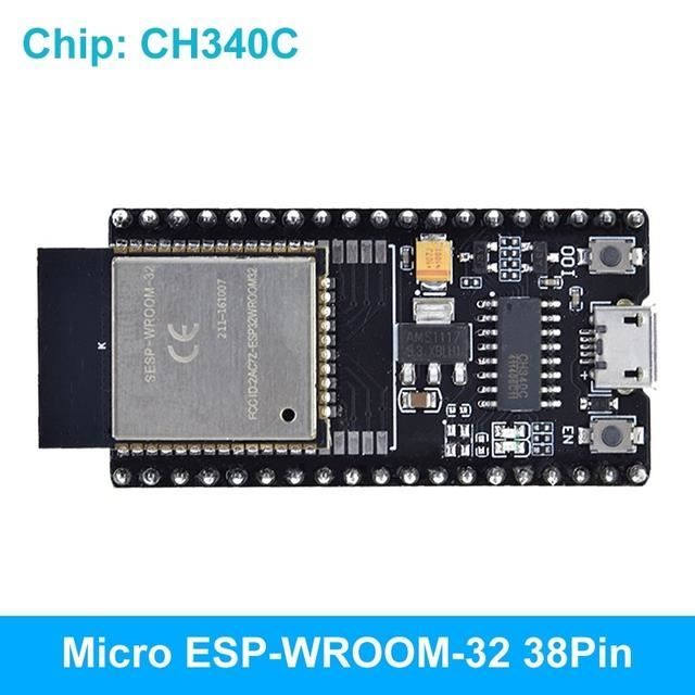 Circuits intégrés,ESP32-CH340C--Carte De Développement Dual Core Esp32, 1 Pièce, Wifi Et ...