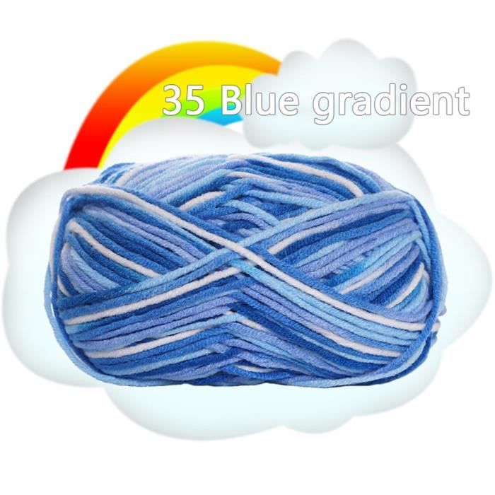 LAINE A TRICOTER,MX45g-35--Fils de laine de coton à Double tricot, 45g ...