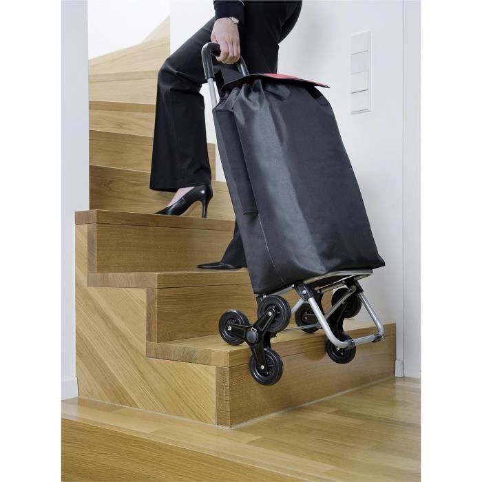 Chariot de courses 30 l avec monte-escalier, mécanique à 3 roues ...