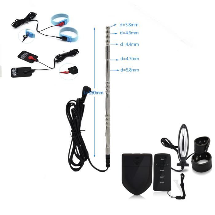 L - Plug Anal à électrochoc pour hommes, anneaux péniens, Plug Anal, cathéter, mamelon, coussin ...