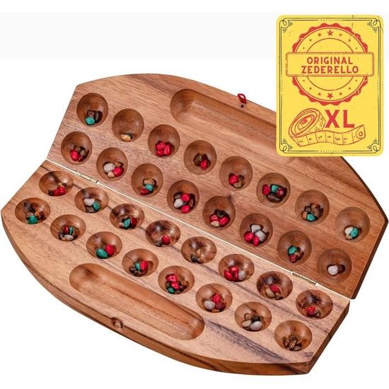Hus Bao 35cm Mancala Jeu de stratégie Pliable en Bois Kalaha de Haute qualité avec Plateau et ...