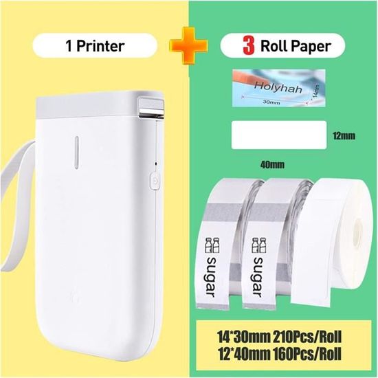 Etiquette imprimante Portable Mini Pocket imprimante Thermique ...