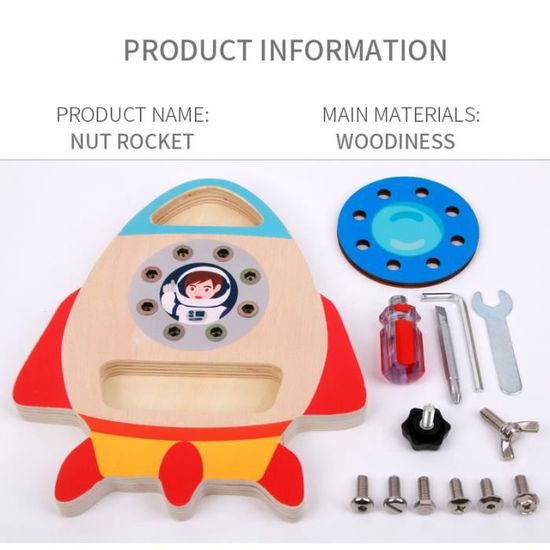 Fusée-Jeu de 3 pelles à clapet pour enfants de 3 à 6 ans, fusée à écrou ...