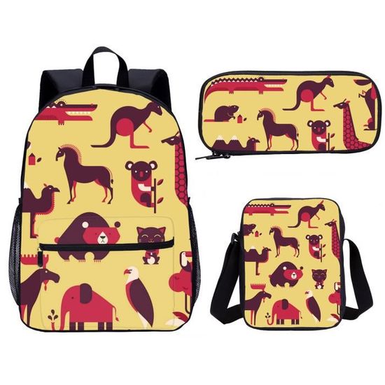 17 pouces Cartable Fille Primaire - 3 pcs - 31x14x45cm - Enfant ...