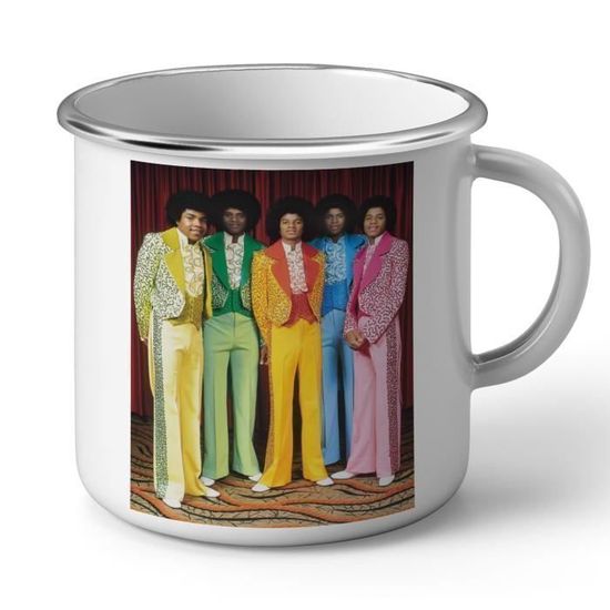 Mug en Métal Emaillé Michael Jackson Jackson 5 1975 Chanteur Pop Star ...