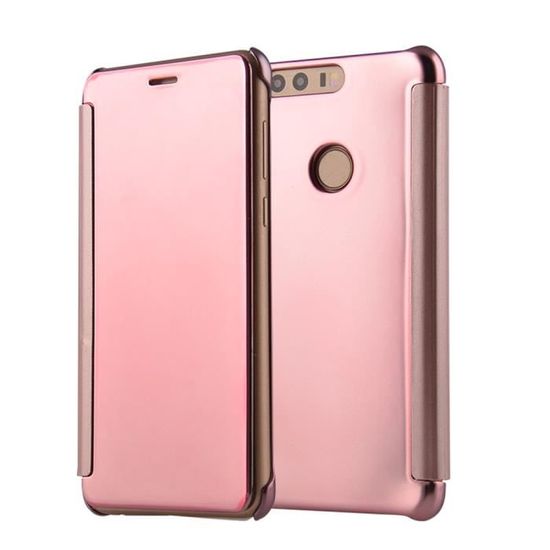 ROAR® Etui cuir Pour Huawei Honor 8 Placage Mirror flip cas de Pochette ...