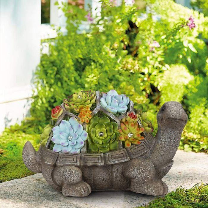 Statuettes solaires de Jardin de 29,8 cm en Forme de Tortue pour ...