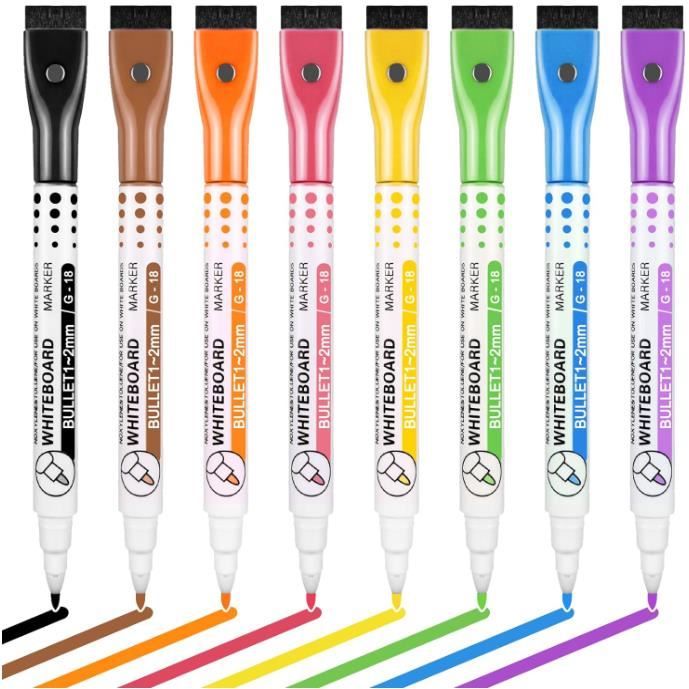8 Couleurs Feutre Effacable Tableau Blanc,Feutre Tableau Blanc ...