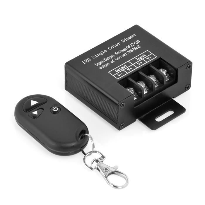 LED SMD Variateur métallique Gradateur Dimmer sans Fil DC 12V-24V 20A ...