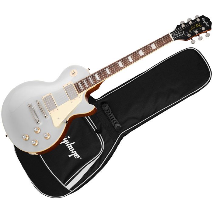 Epiphone Les Paul Standard 60s Silver Mist + Housse Guitare forme LP ...