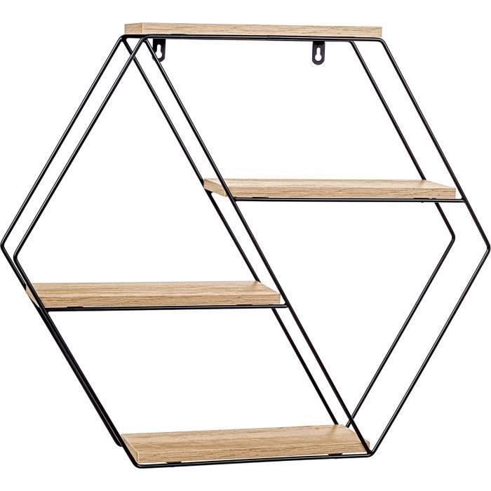 Etagere Mural Hexagonal