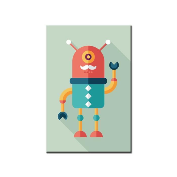Tableau Enfant, Decoration Murale, Tableau Moderne,Tableau robot ...