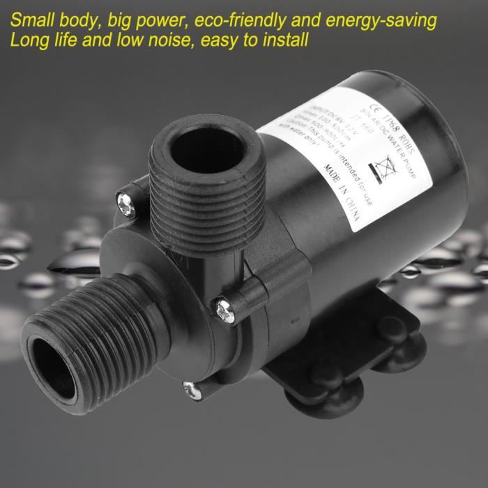 ETO- Pompe à eau DC Mini Pompe à Eau, Pompe à Eau sans Balais DC12V ...