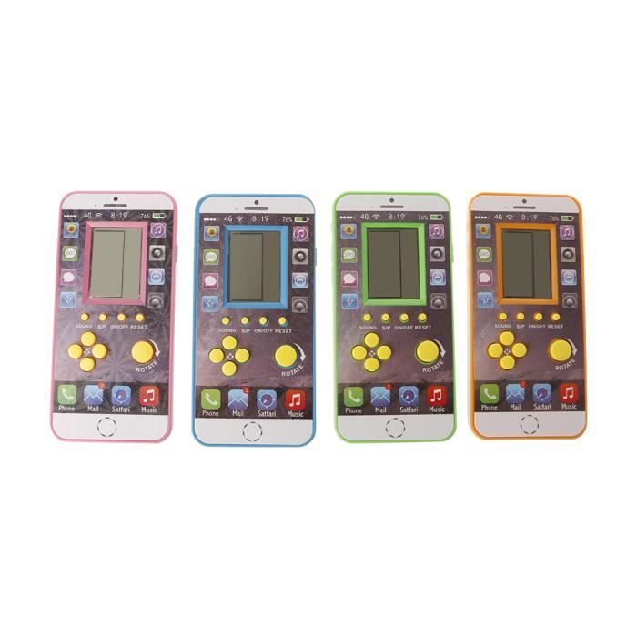 Tetris Handheld Game Console Enfants Puzzle Toys Multicolor Retro ...