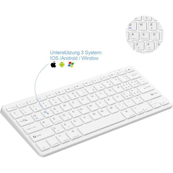 Clavier Bluetooth - GENERIC - Italien - Ultra-mince - Rechargeable ...