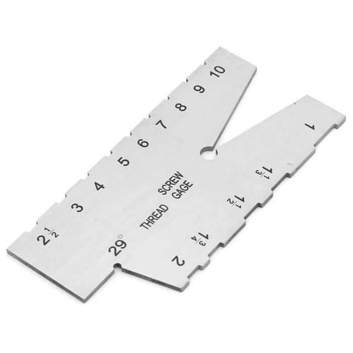 GOTOTOP Thread Measuring Gage, Thread Pitch Gauge, Thread Plug Gage, for Measure External Thread ...