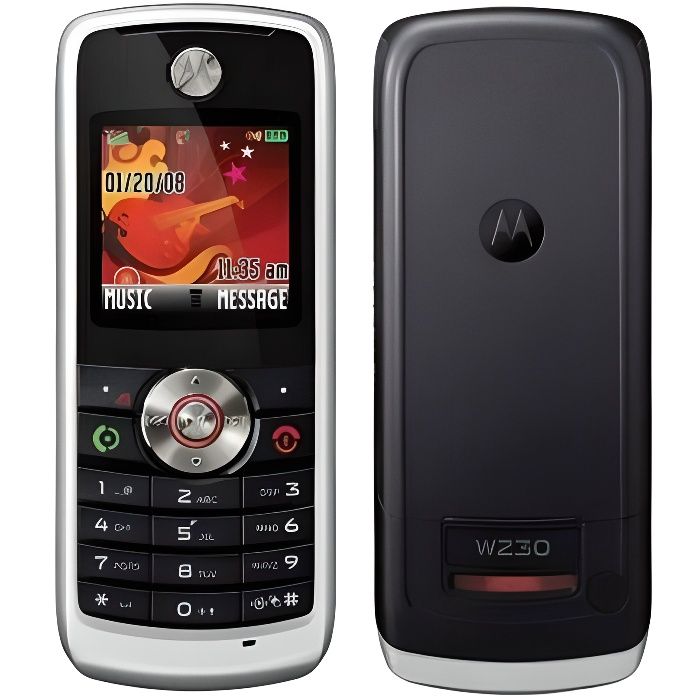 Motorola Yuva W230 Noir/Silver (Débloqué) Téléphone Portable Neuf ...