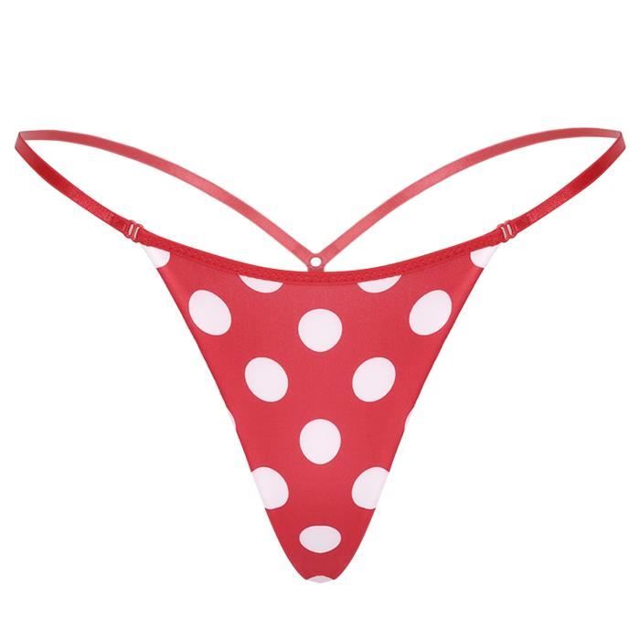 Inhzoy Sous-Vêtements Sexy Slip Femme String Ficelle Sexy Culotte en ...