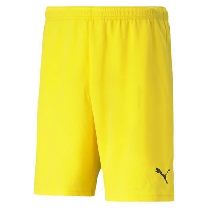 Short Puma Team Rise - jaune or/noir - XXL - Cdiscount Sport