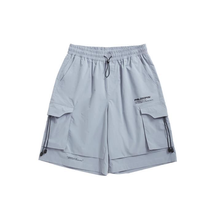 Short,short Cargo à taille élastique pour homme, vêtement de sport, de ...