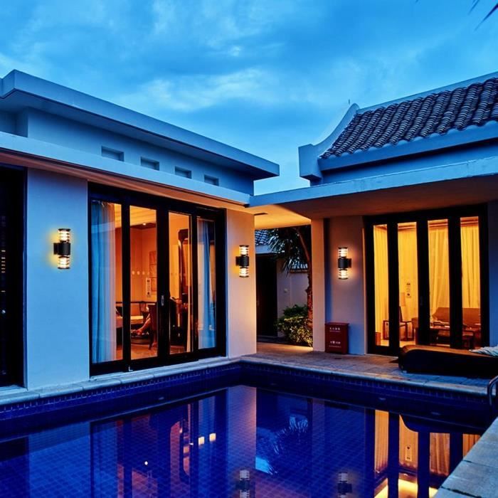 Qiilu cache-lumière Couvercle plat en aluminium extérieur étanche ...