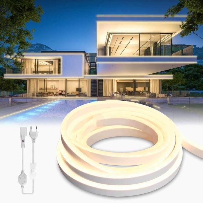 Ridgetube Ruban Led Néon 50M, Exterieur Blanc Naturel Lumière De Bande ...