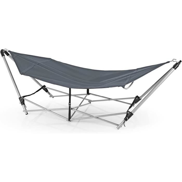 Hoberg Hamac avec cadre pliable - Facile à transporter et sangles de ...