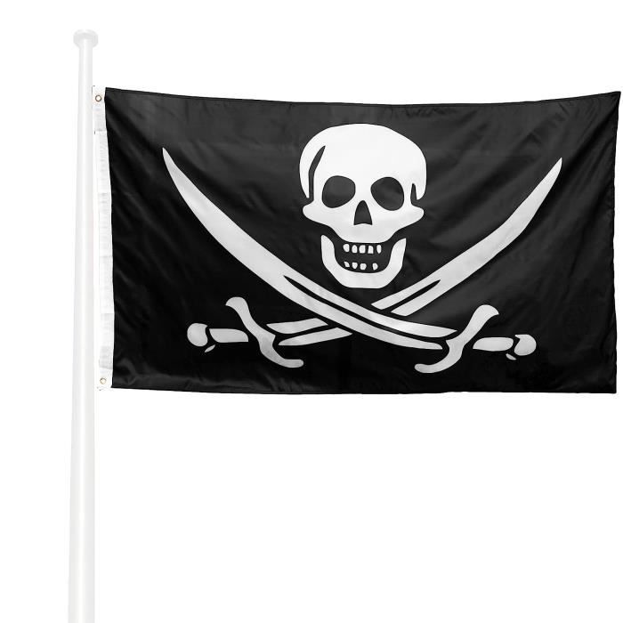 Drapeau Pirate Calico Jack 90X150-1 Drapeaux De Pirate - Tissu D ...