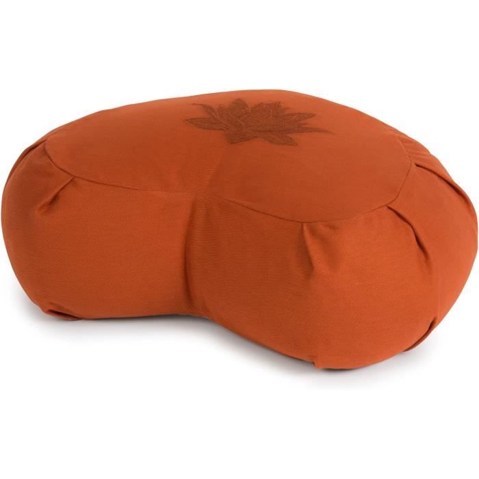 Lotus Crescent Zafu Pouf De Méditation Avec Housse En Coton Motif ...