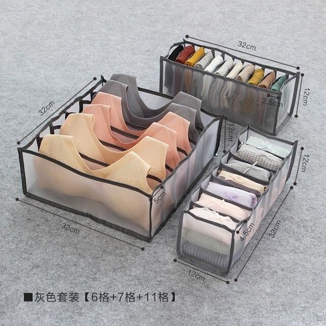 ORGANISATEUR DE TIROIR,3 piece gray--Nouveau Pvc 9 Grilles Pull Boîte ...