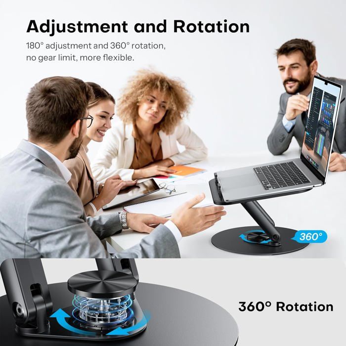 Support Ordinateur Portable,Support PC Portable Réglable,rehausseur ...