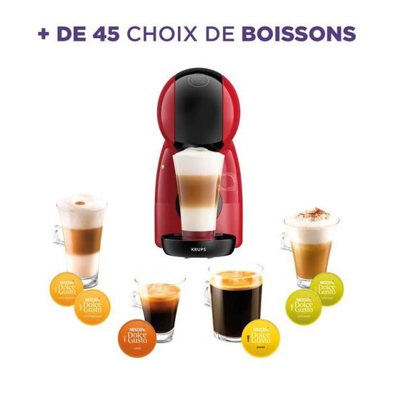 KRUPS Nescafé Dolce Gusto Machine à café + 60 capsules de café lungo ...