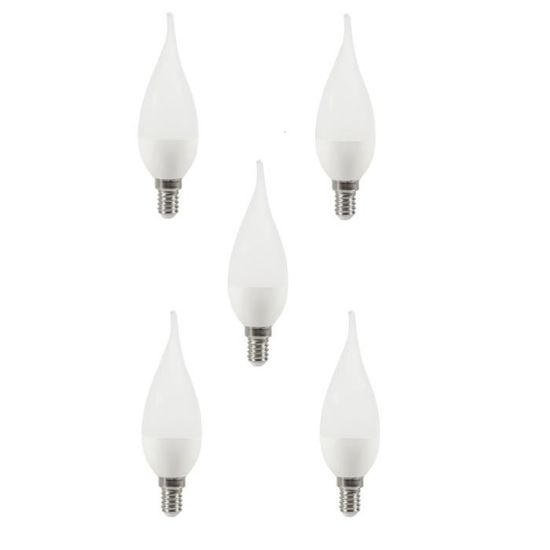 EXPERT LINE Lot de 5 ampoules LED E14 3 W équivalent à 25 W blanc chaud - Cdiscount Maison